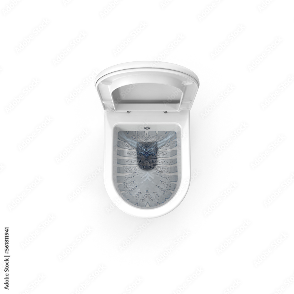 toilets on isolated transparent png top view Stock Photo | Adobe Stock