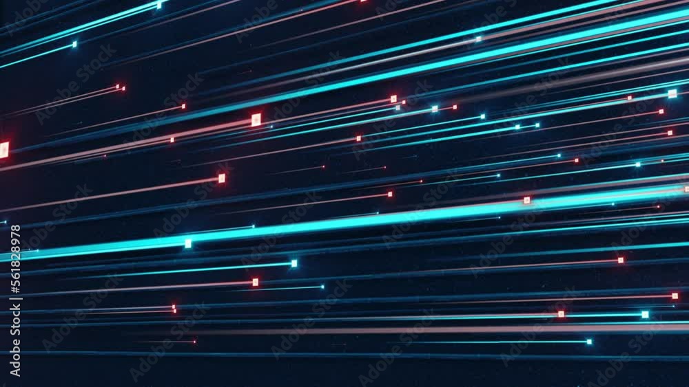 Abstract Technology Light Strokes Background/ 4k animation of abstract ...