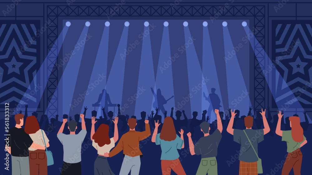 Stage With Audience Clipart