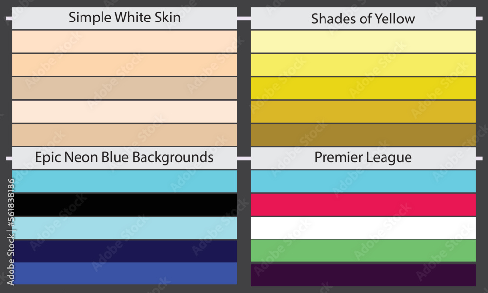 Color Palettes A color palette is a set of colors used in a design or ...