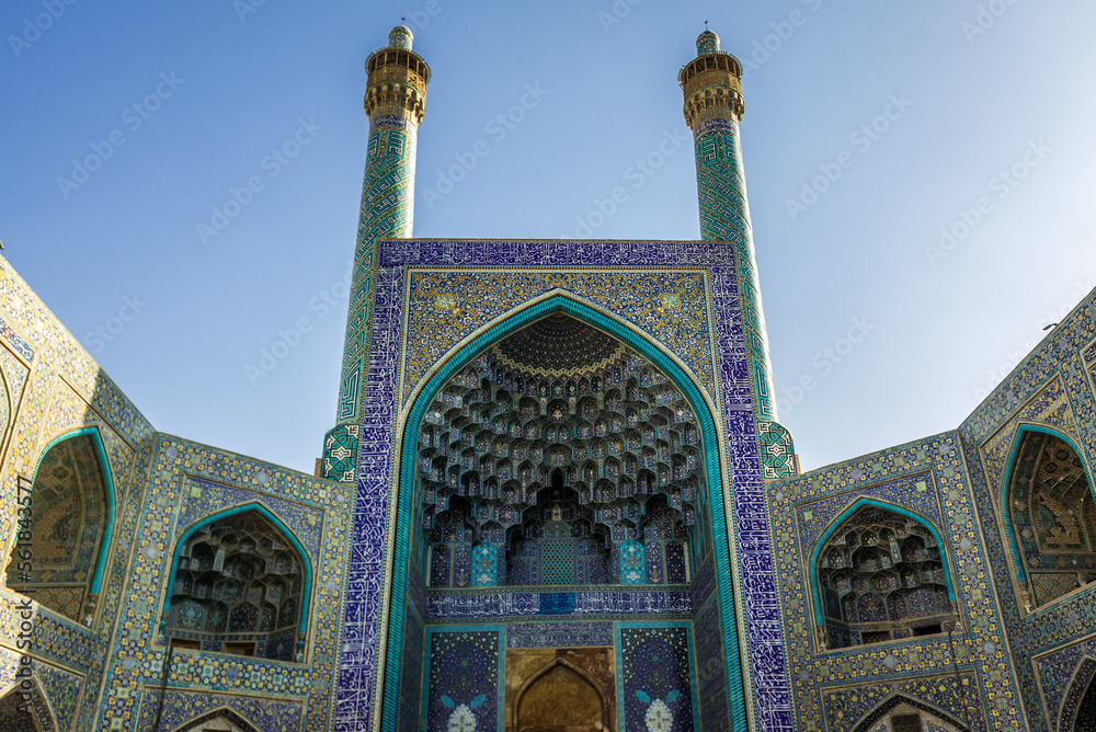 Monarets of Shah Mosque - Imam Mosque in Isfahan city, Iran Stock Photo | Adobe Stock