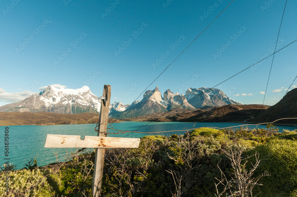 sur de chile, cuernos del paine, lago, acuático, paisaje, montagna, cielo, naturaleza, mar ...