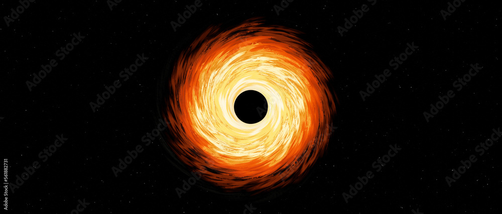Black hole top view 2 Stock Illustration | Adobe Stock