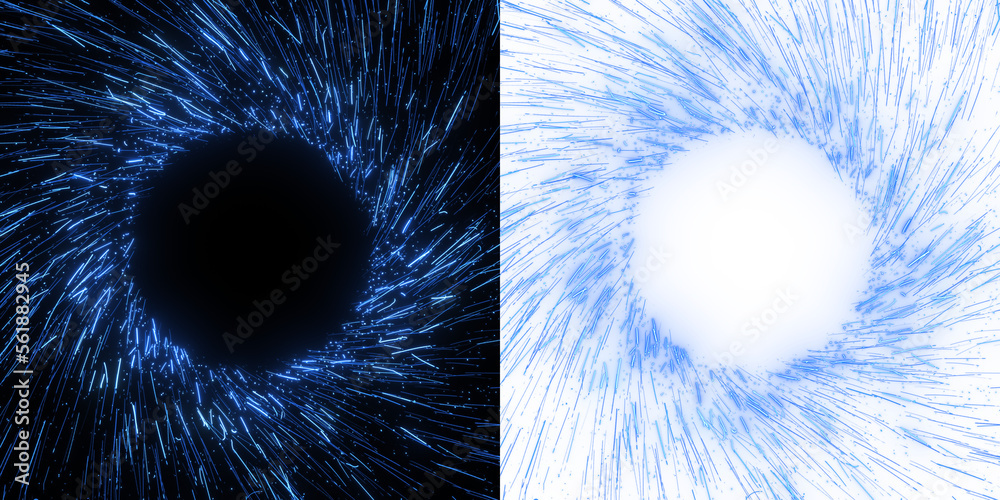 A Dynamic And Otherworldly Illustration Of A Spiral Formation With Blue