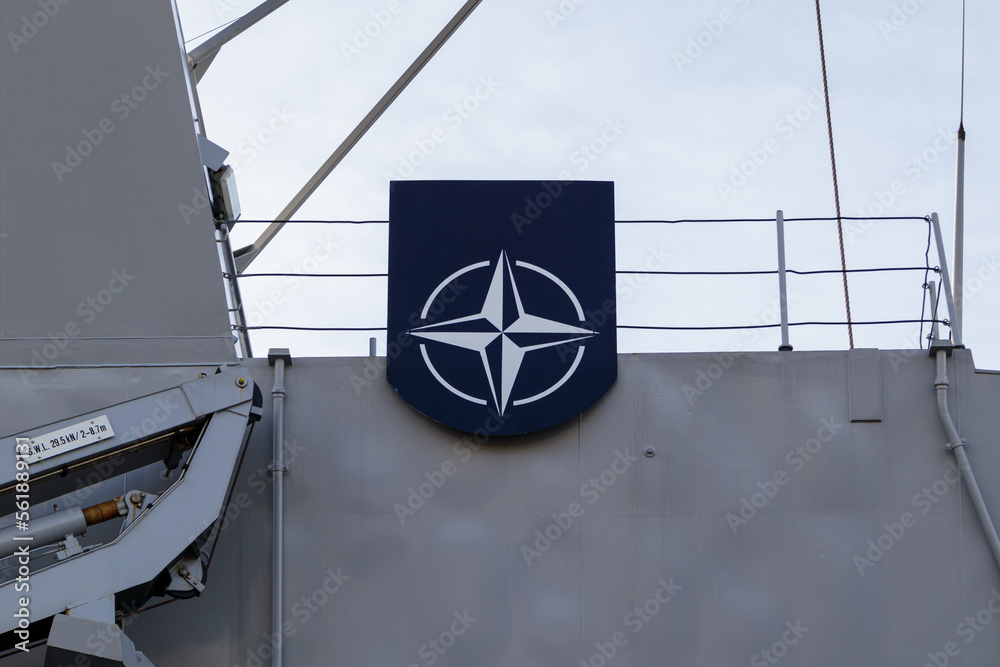 NATO Joint Military Symbology, a dark blue field charged with a white ...