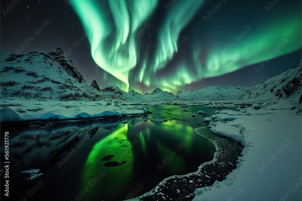 Northern Lights in the Arctic, showcasing the natural phenomenon's ...