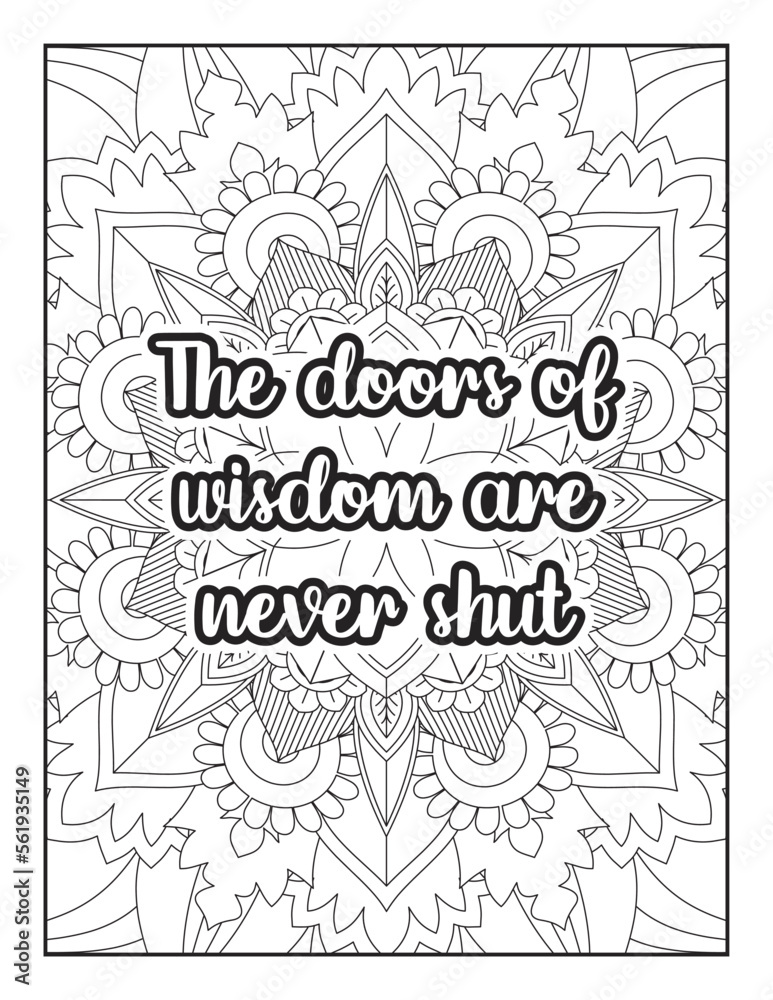 Inspirational Quotes, Quotes Coloring Page, Positive Quotes ...
