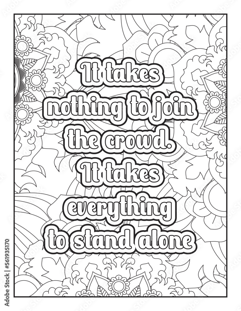 Inspirational Quotes, Quotes Coloring Page, Positive Quotes ...