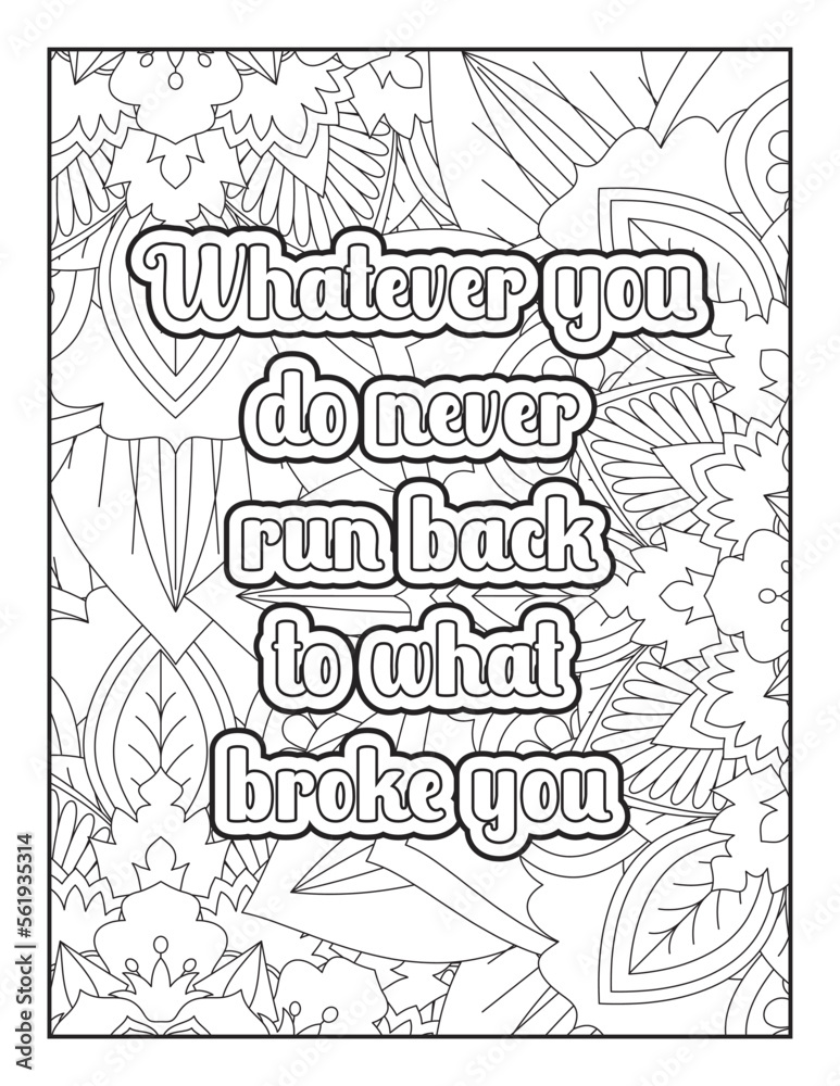 Inspirational Quotes, Quotes Coloring Page, Positive Quotes ...