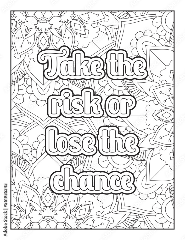 Inspirational Quotes, Quotes Coloring Page, Positive Quotes ...