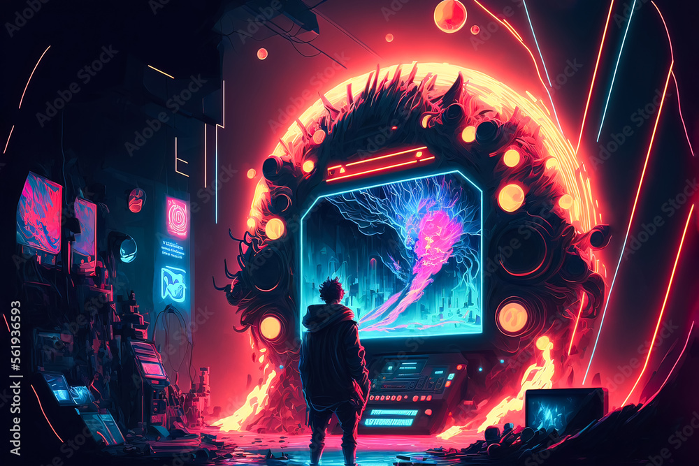 Unique wallpaper is the gamer of the future. Awesome picture of the ...