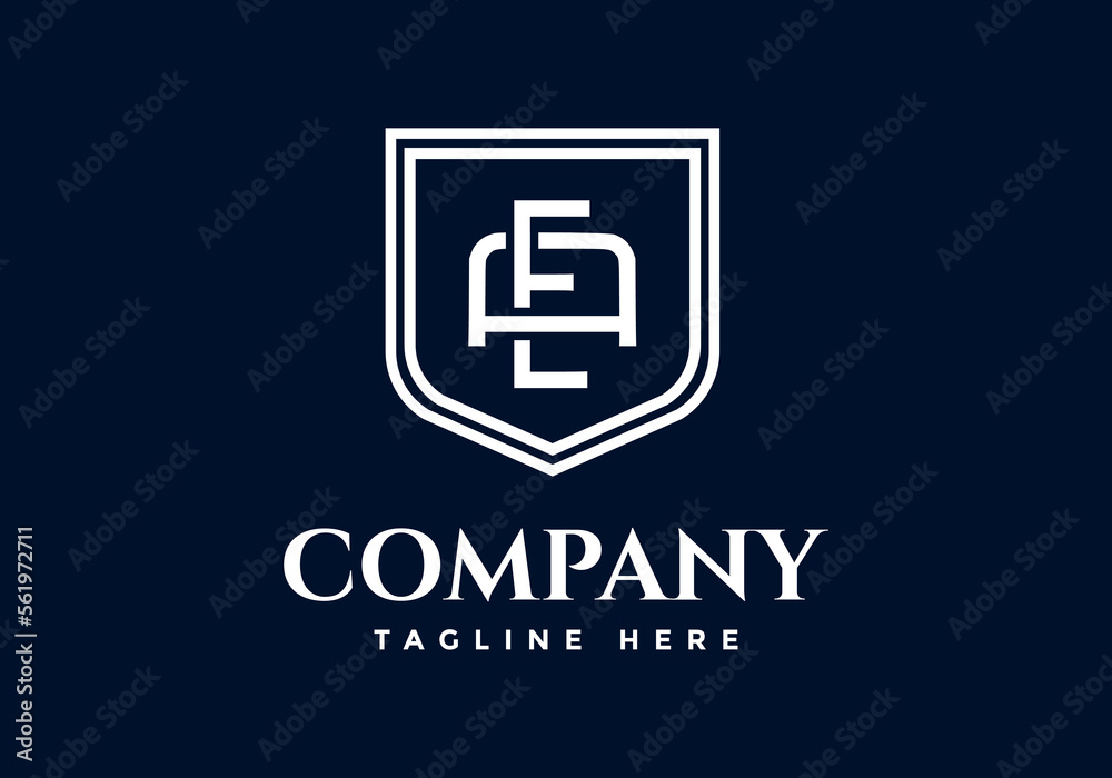 letter A, logo E, suitable for the company's initial symbol. Stock ...