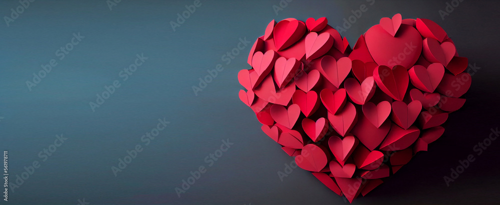Red Hearts Facebook Covers