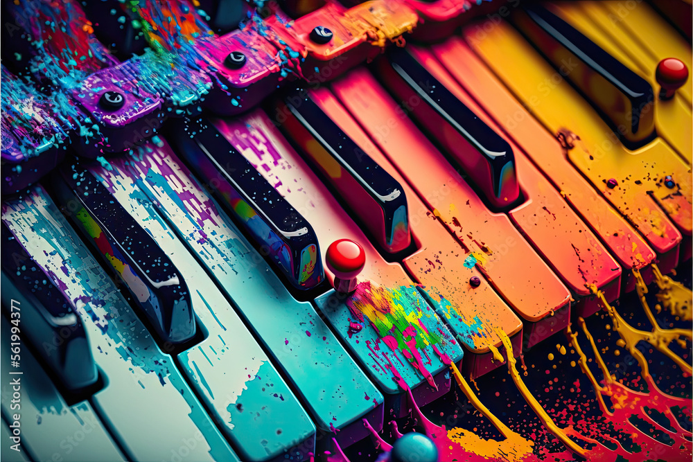 AAbstract Piano Keyboard Background - High Resolution, Seamless ...