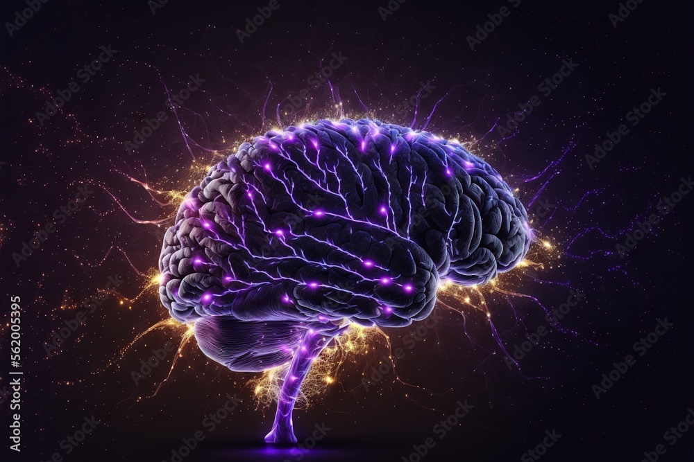 a brain with a lot of electrical activity in it's brain and a lot of ...
