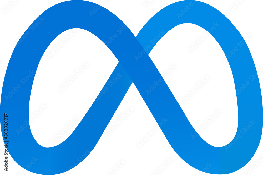 Meta logo. Meta, Facebook rebrand concept. Meta icon in blue color ...