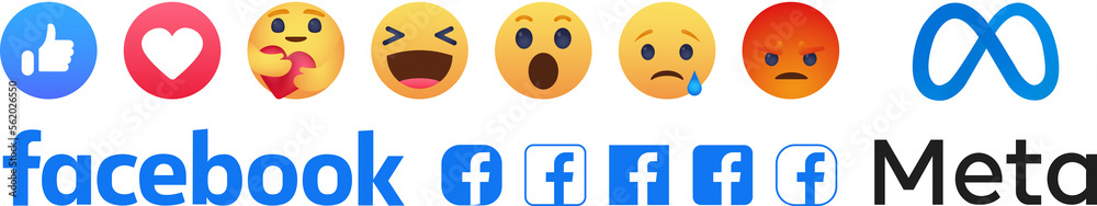 Facebook symbols, profile. Meta logo. Meta, Facebook rebrand concept ...