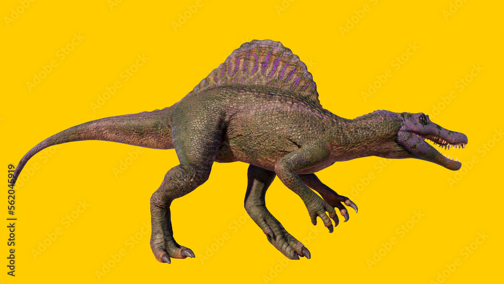 Spinosaurus roaring dinosaur Stock Photo | Adobe Stock