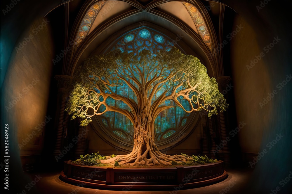 4K resolution or higher, tree of life exhibition garden room ...