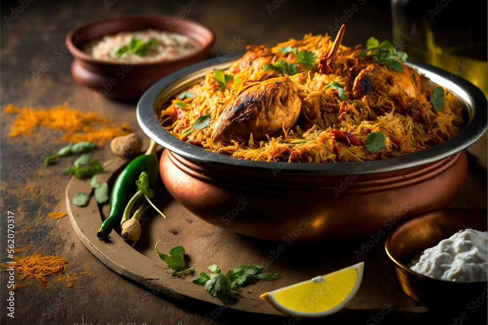 Delicious Biryani in the pot. Biryani, Dum biryani. Hyderabad biryani ...