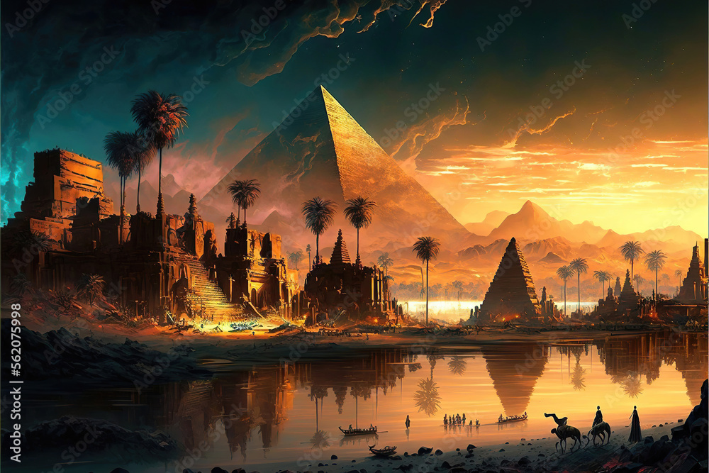 Fantasy Pyramid Art