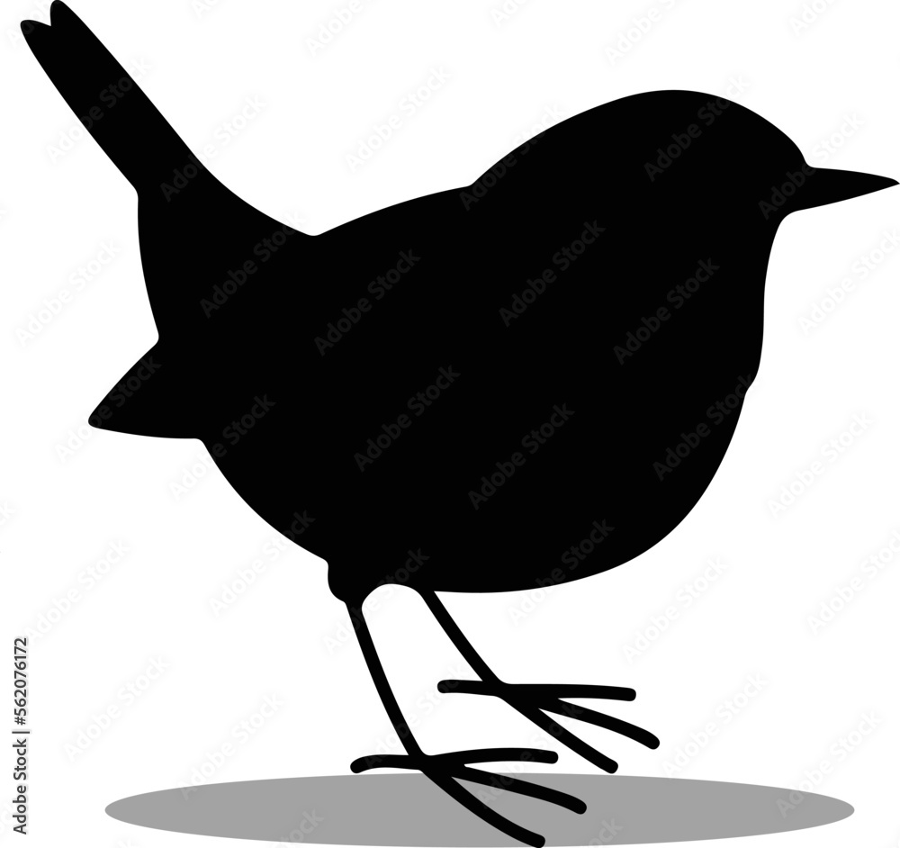 Robins Silhouette Cute Robins Vector Silhouette Cute Robins Cartoon Silhouette Robins Vector