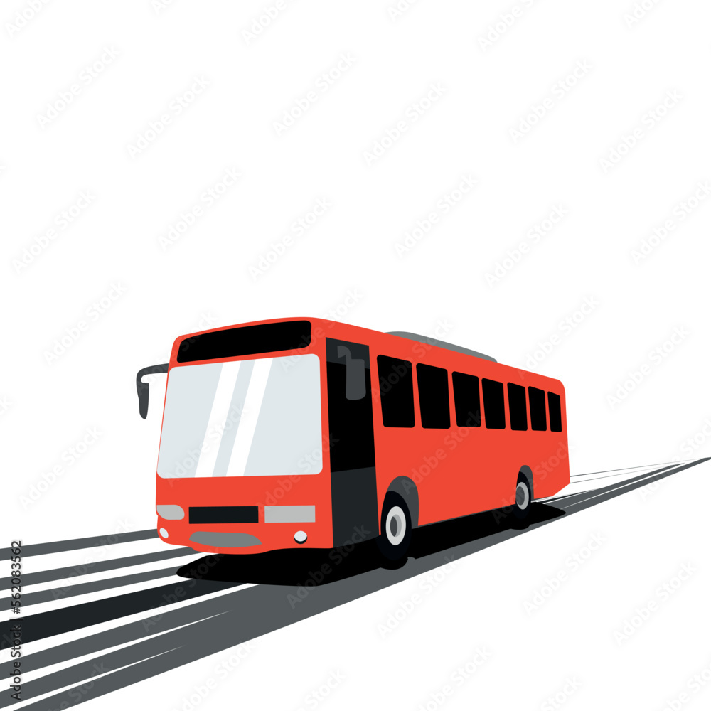 Colorful Bus, Transport, Indian busses, Low floor busses Stock Vector ...