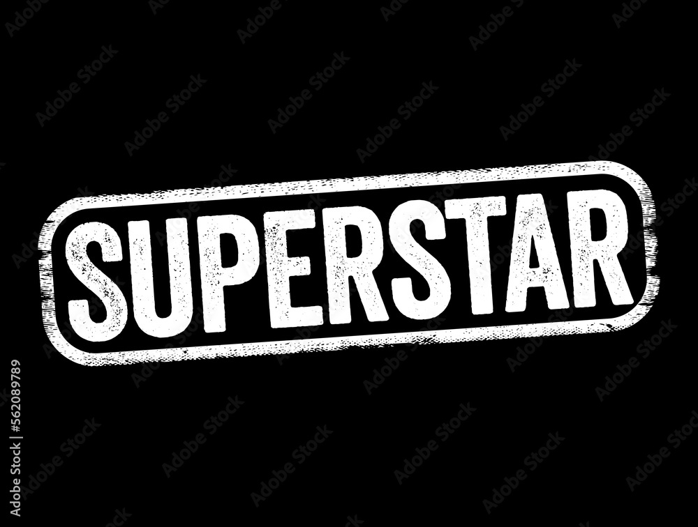 Superstar is someone who has great popular appeal and is widely known ...