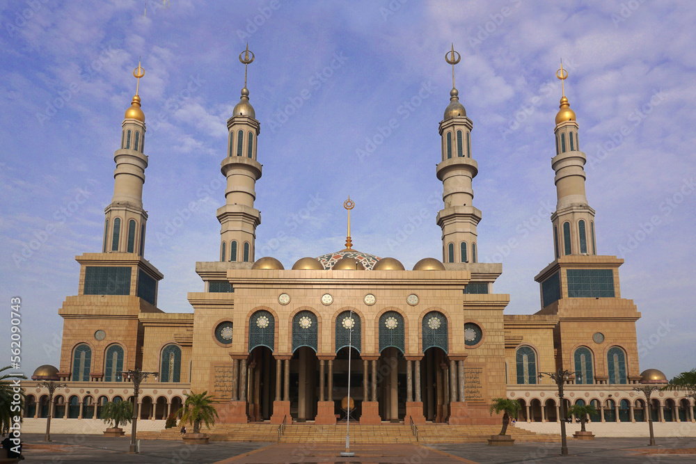 Islamic Center Mosque of Samarinda, Kalimantan, Indonesia. Stock Photo ...