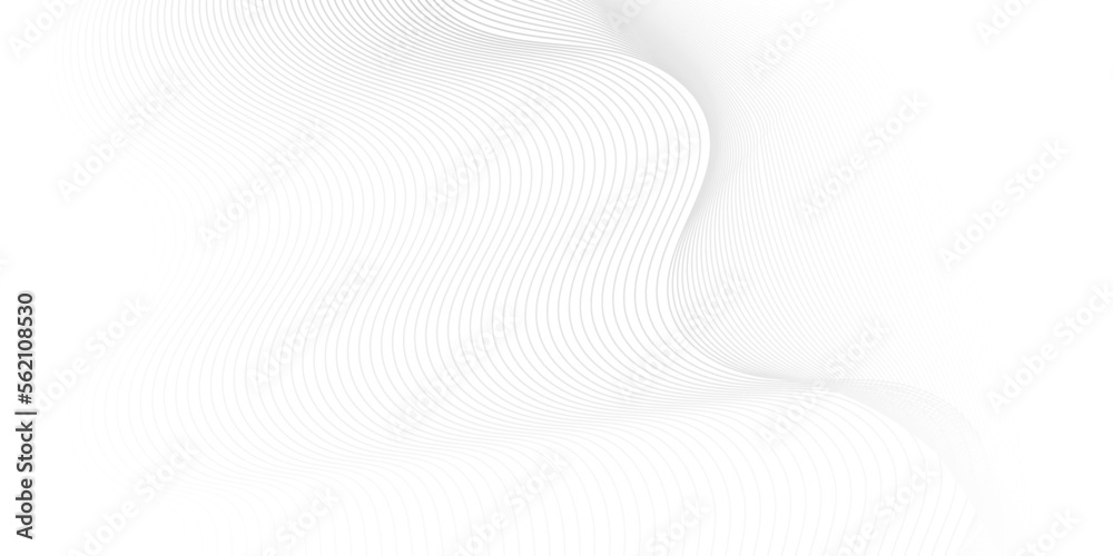 Abstract white paper wave background and abstract gradiant and white wave curve lines banner ...