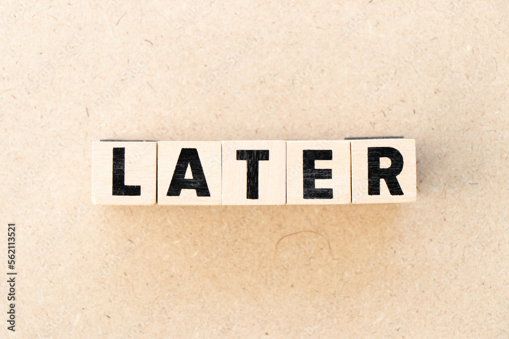 Alphabet letter block in word later on wood background 스톡 사진 | Adobe Stock