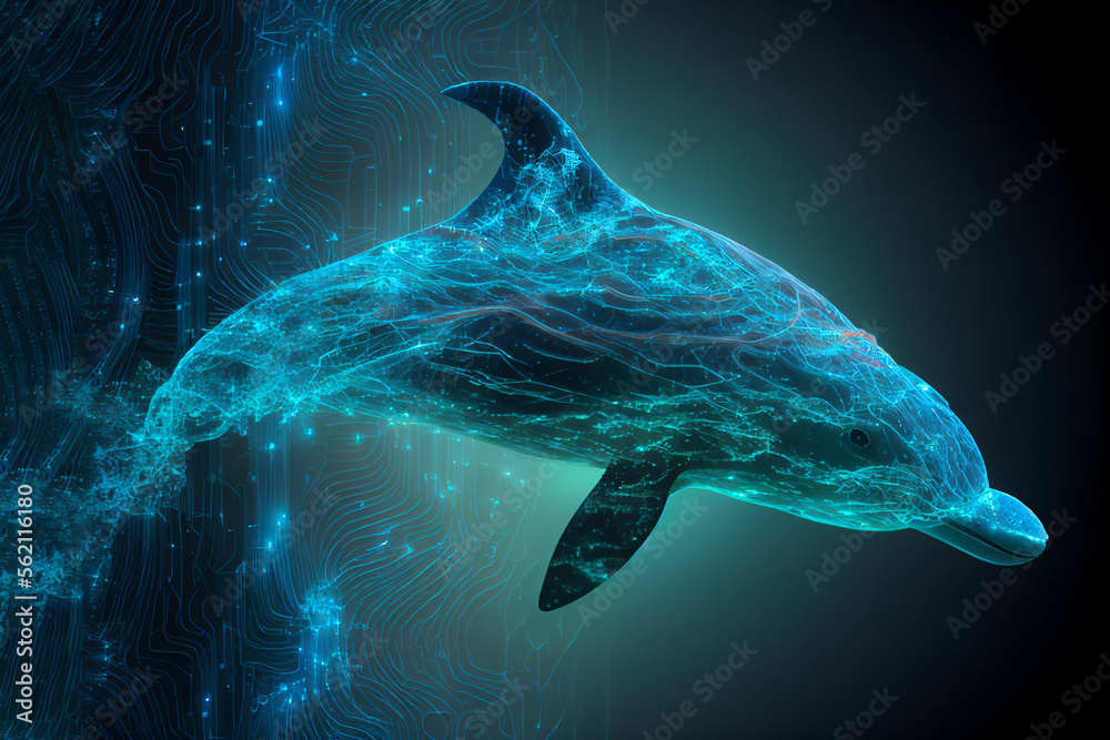Neural network of a dolphin brain with data and artificial intelligence ...