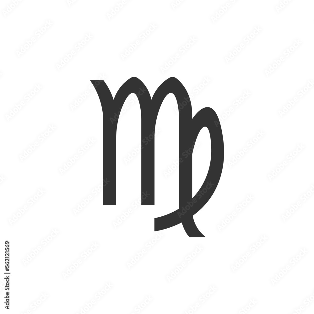 Virgo zodiac sign icon. Astrology symbol modern, simple, vector, icon ...