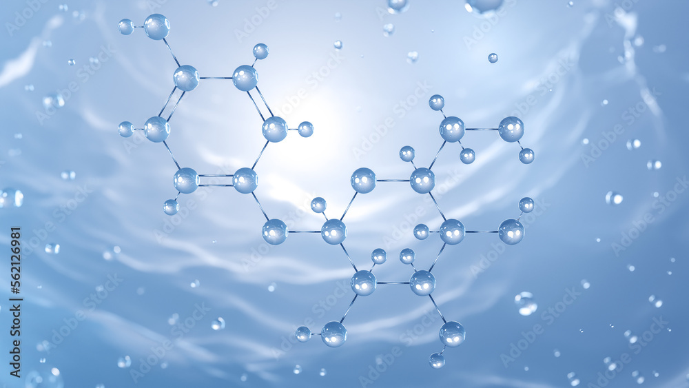 arbutin molecular structure, 3d model molecule alpha-arbutin, Glycoside ...