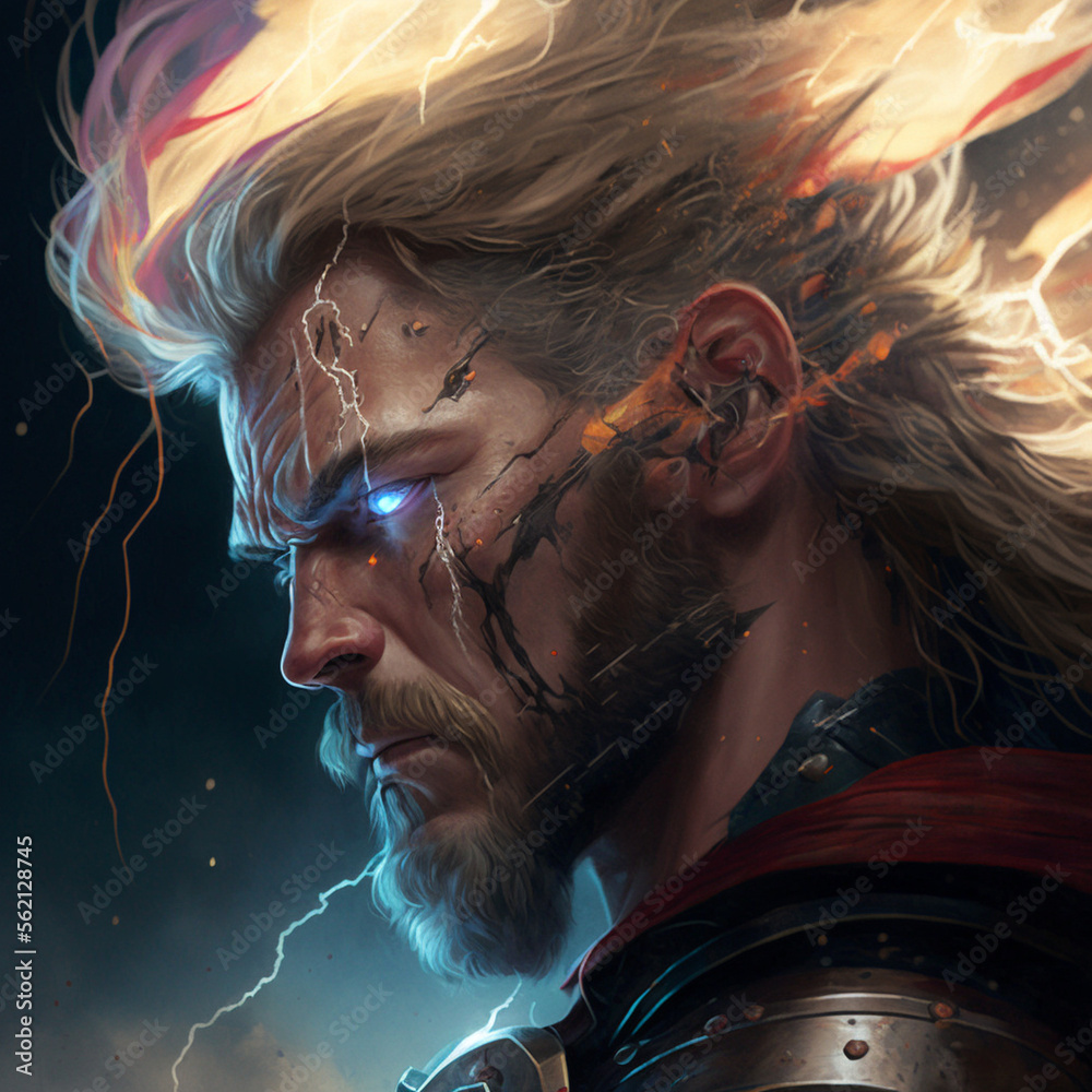 Celestial Thor ilustração do Stock | Adobe Stock