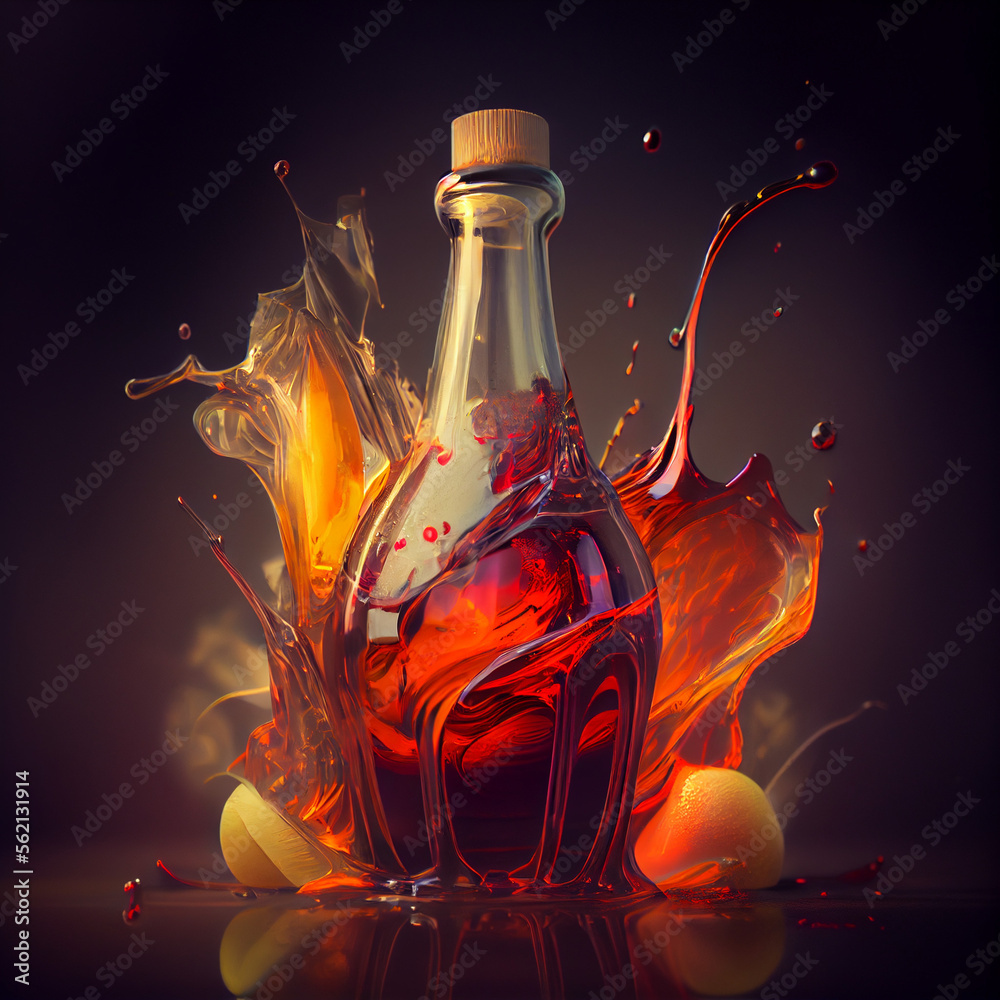 vinegar splash Stock Illustration | Adobe Stock