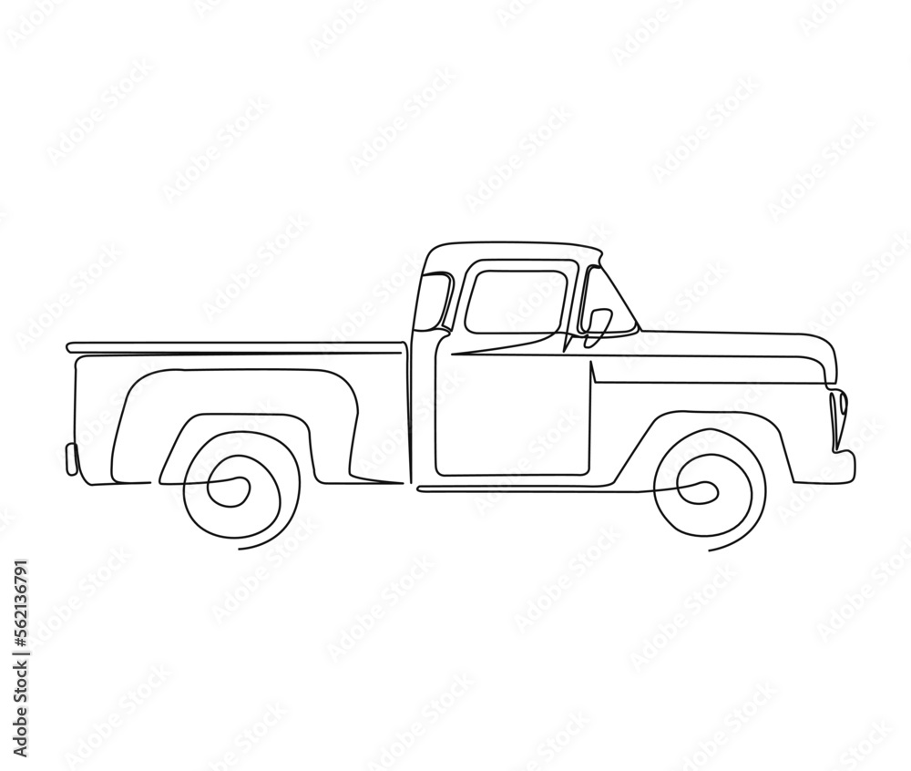 Simple Truck Drawings
