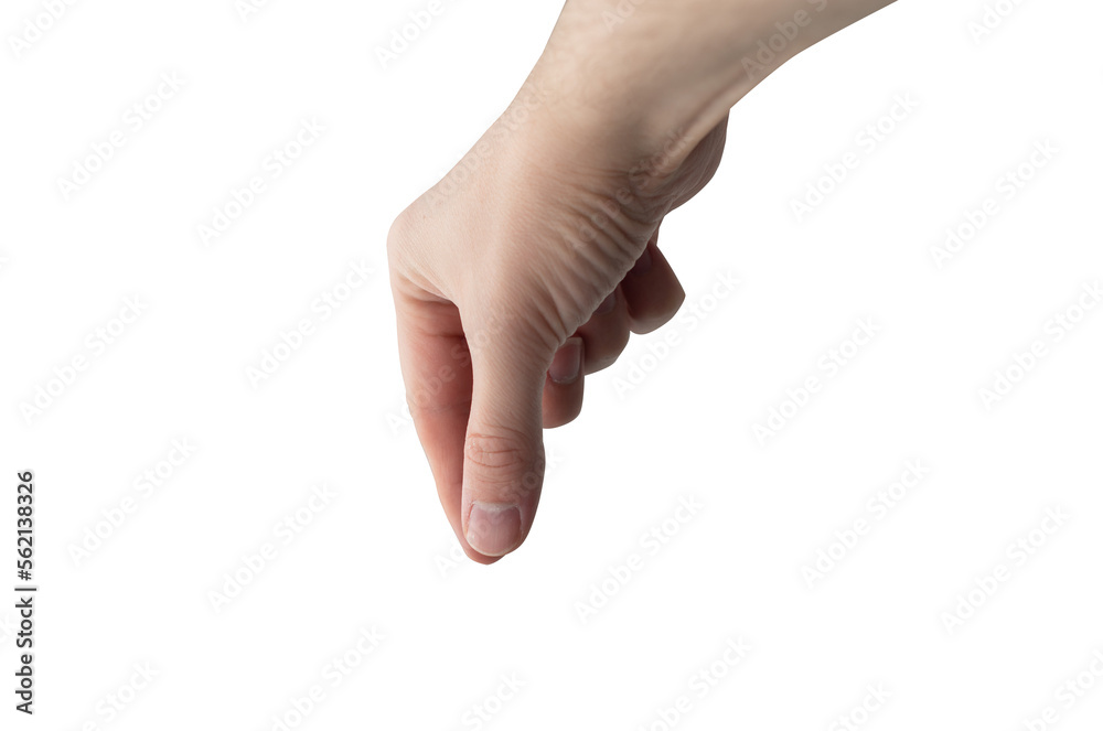 Hand grabbing on a transparent background. The concept of gripping an ...