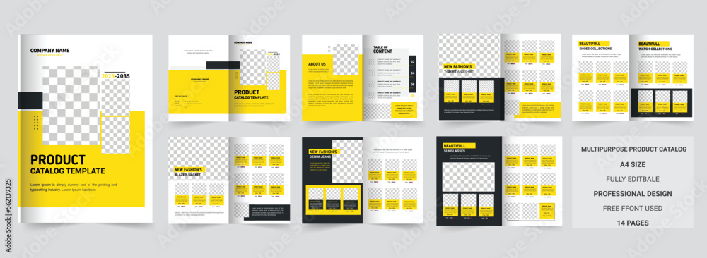 Product catalog , or multipurpose product catalog design template Stock ...