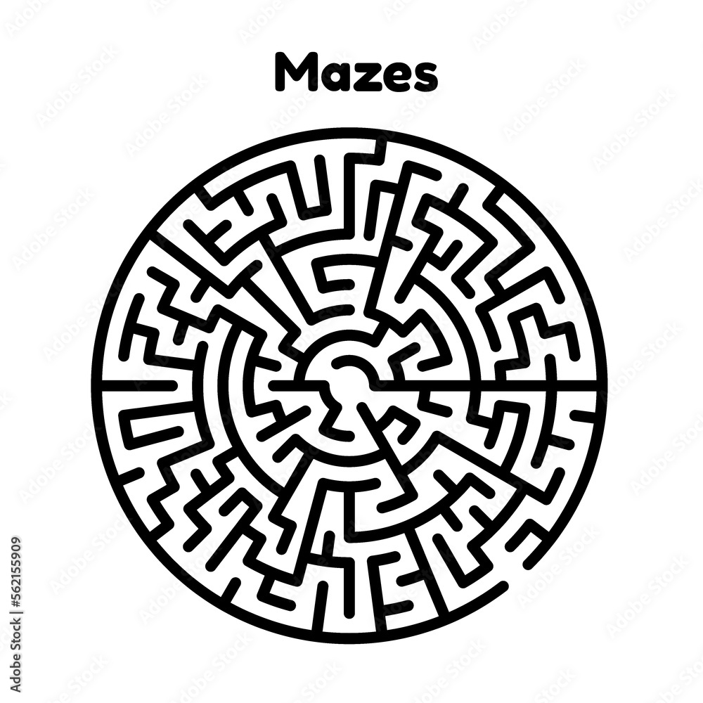 Mazes Stock Vector | Adobe Stock