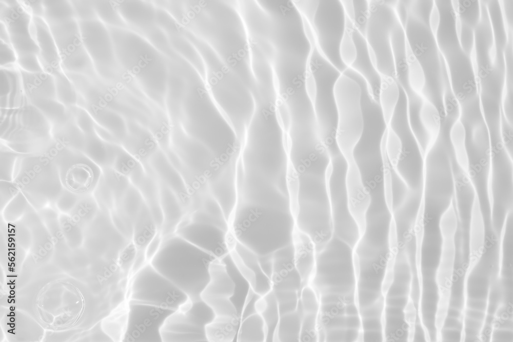 Abstract white transparent water shadow surface texture natural ripple ...