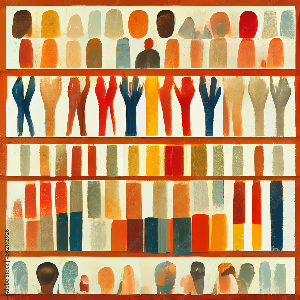 Abstract of Togetherness American Diversity Inclusion Community ...