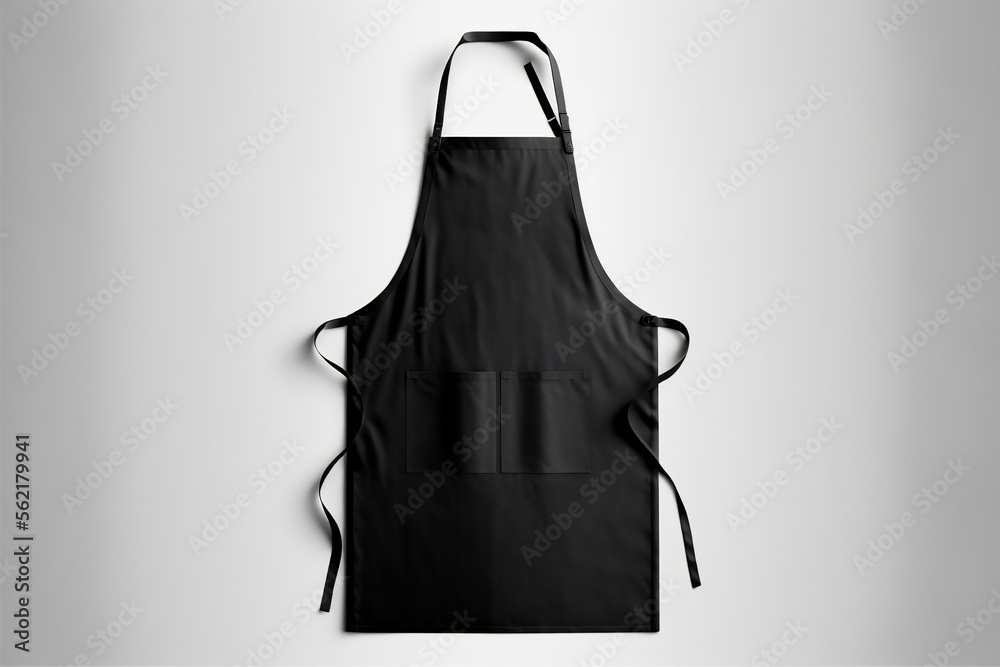 Black apron mockup, ai generated Stock Illustration | Adobe Stock