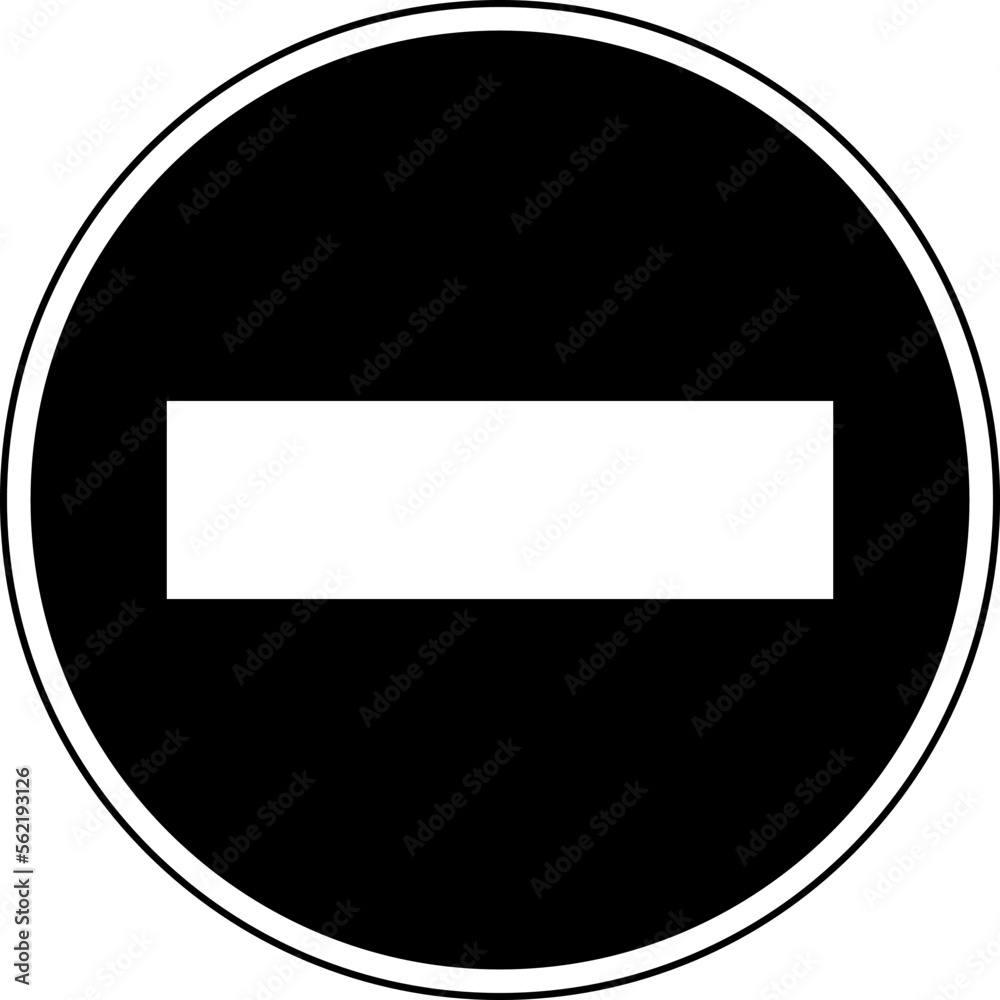Stop sign vector image illustration. Forbidden sign. Hand prohibited ...