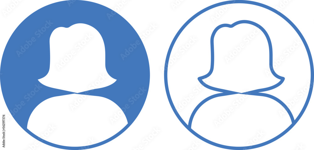 User Icon set. Profile icon. Monochrome icon. People sign. account ...