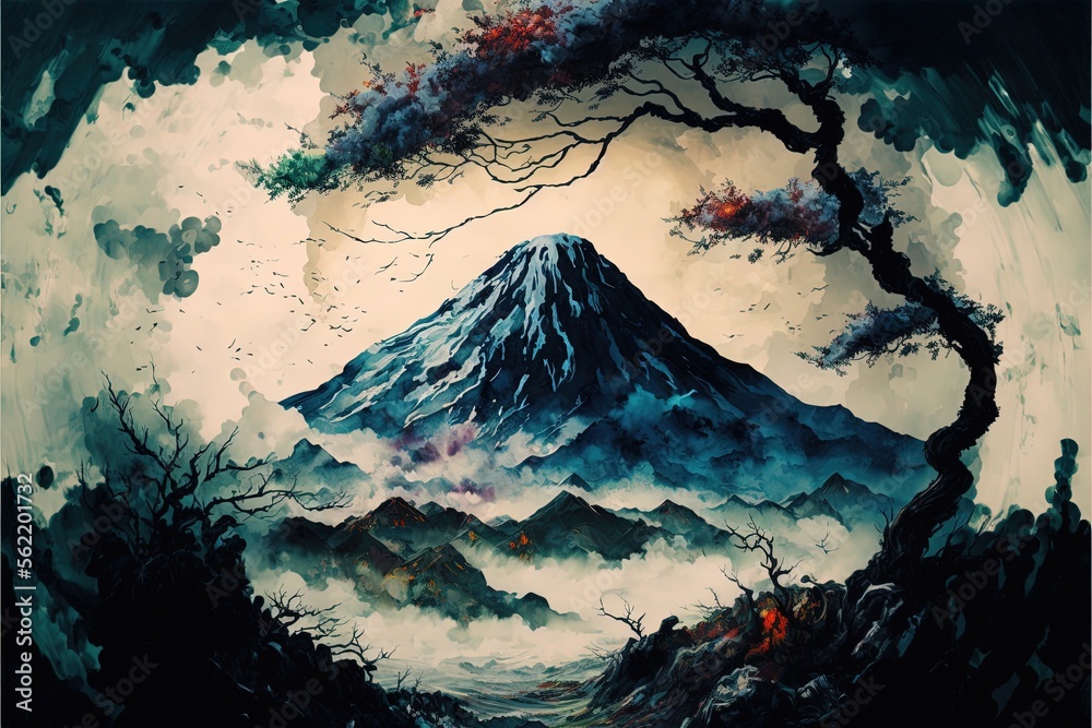 Dormant Volcano Painting