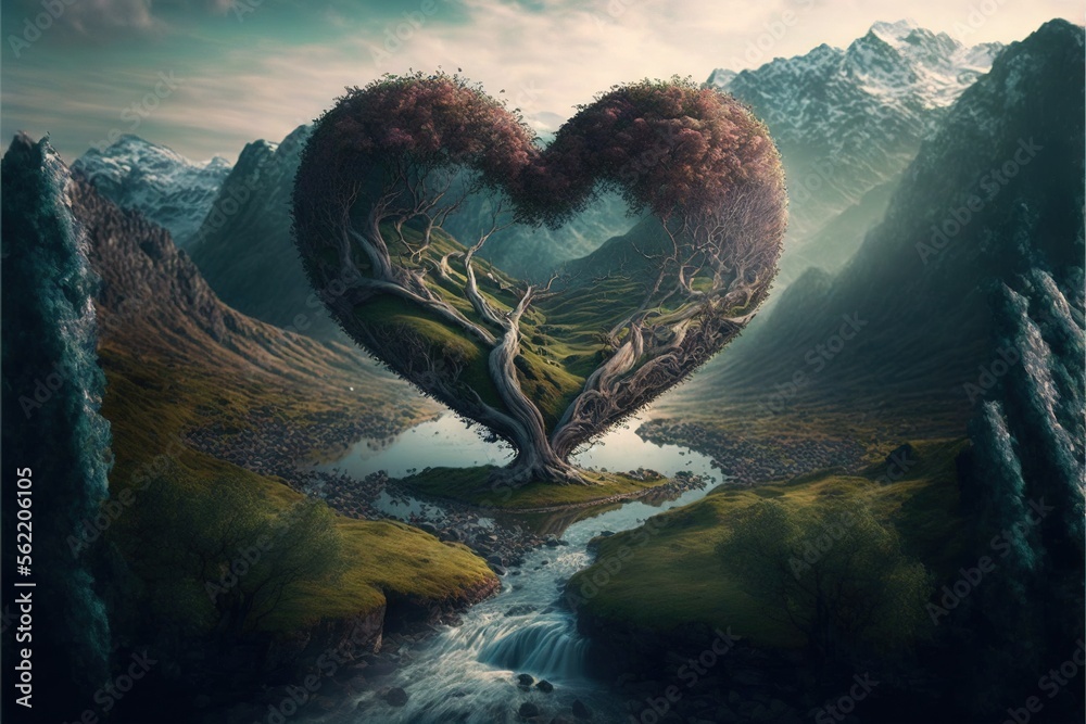 Heart Nature Wallpaper