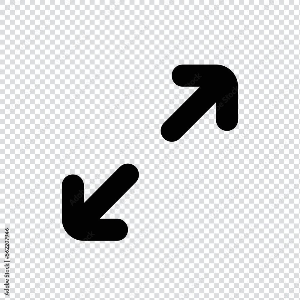 Maximize screen outline icon in transparent background, basic app and ...