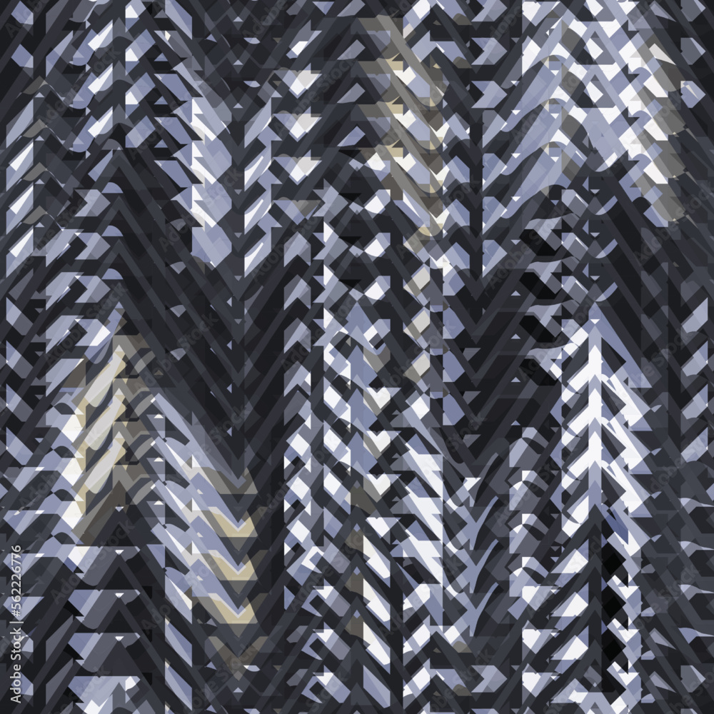 Colored zigzag seamless texture Stock Vector | Adobe Stock