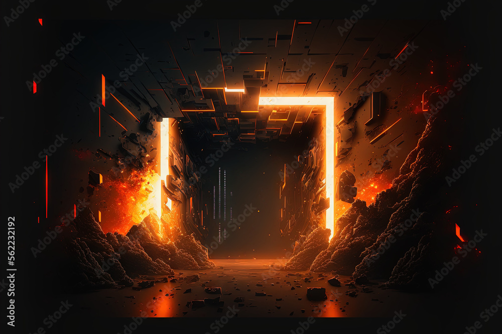 fire in the dark negative space background - free space wallpaper ...